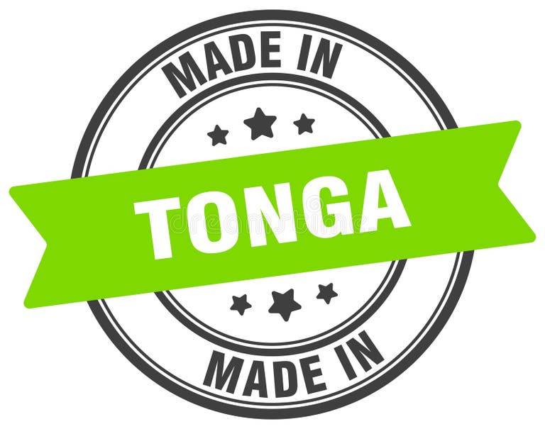 Made in Tonga Round Sign. Made in Tonga Stamp Stock Vector ...