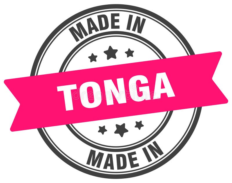 Made in Tonga Round Sign. Made in Tonga Stamp Stock Vector ...