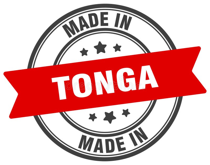 Made in Tonga Round Sign. Made in Tonga Stamp Stock Vector ...