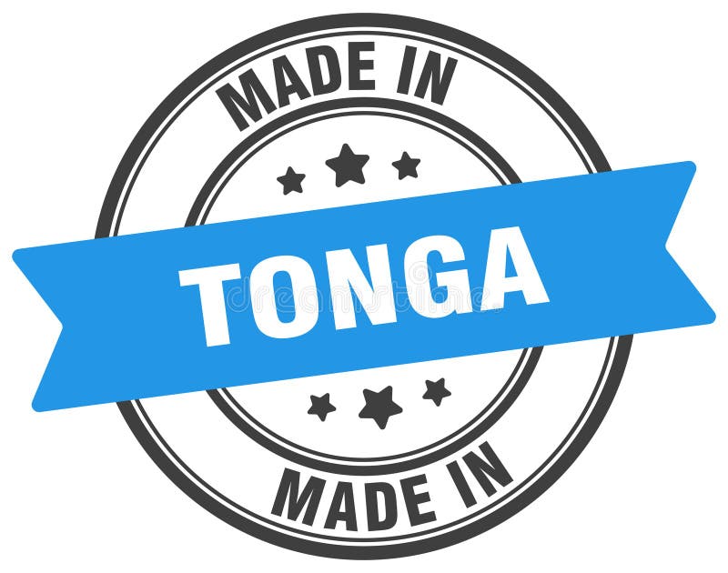 Made in Tonga Round Sign. Made in Tonga Stamp Stock Vector ...