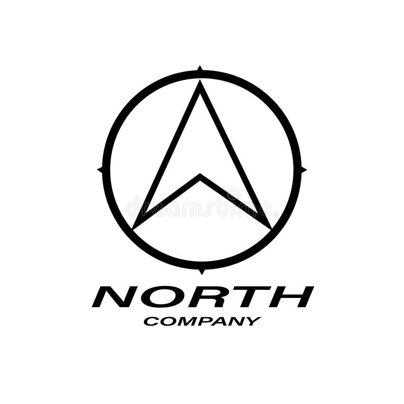 Vector Illustration of North Direction Logo Design Stock Vector ...