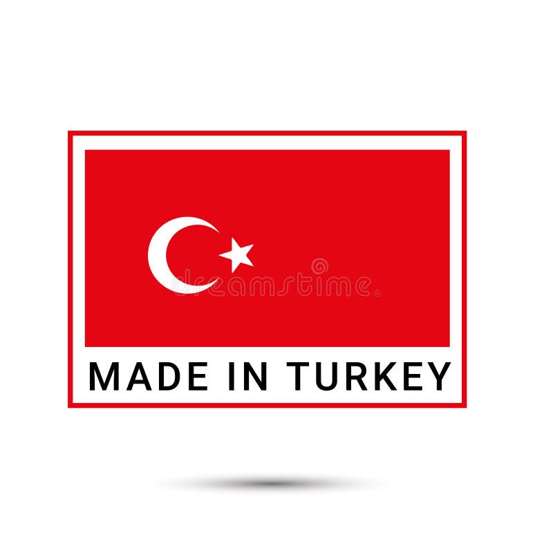 Made in Turkey Round Label, Modern Made in Turkey Logo Stock Vector ...