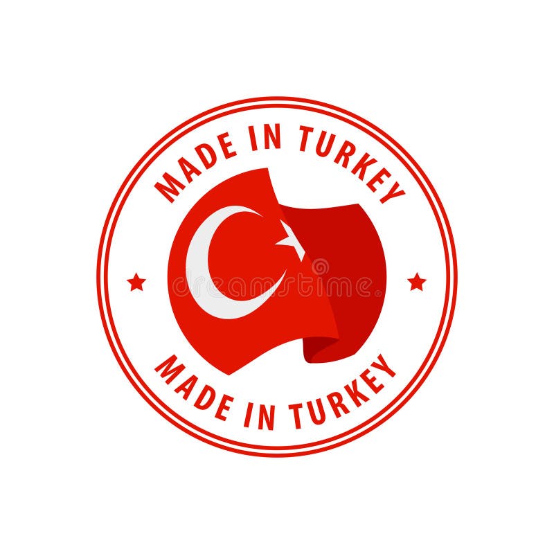 Made in Turkey Stamp, Sticker. Vector Illustration Stock Illustration ...