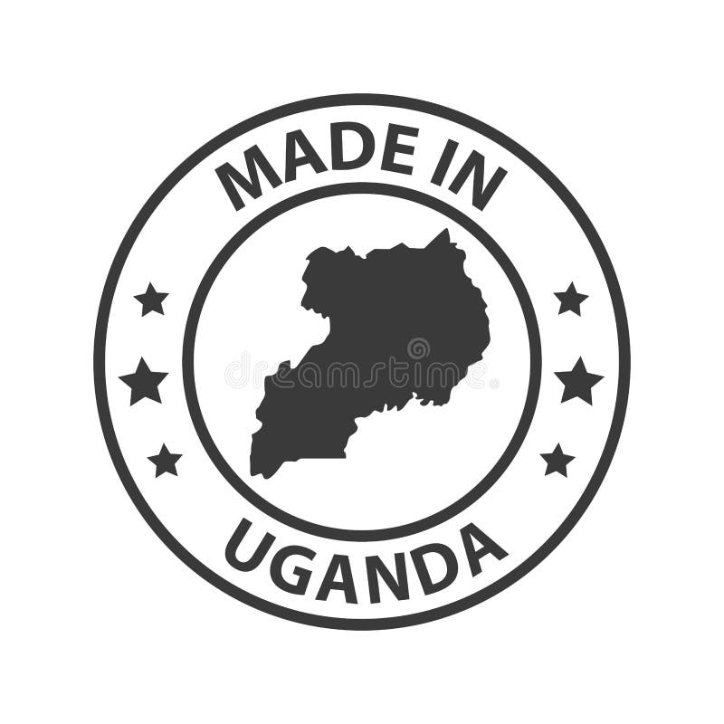 Made in Uganda Icon. Stamp Sticker. Vector Illustration Stock Vector ...