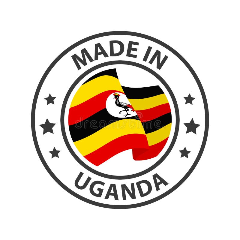 Made in Uganda Icon. Stamp Sticker. Vector Illustration Stock Vector ...