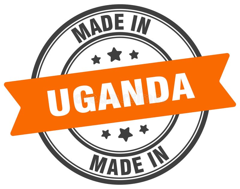 Made in Uganda Round Sign. Made in Uganda Stamp Stock Vector ...