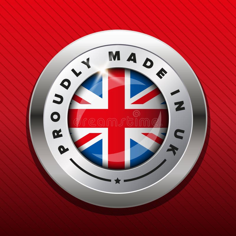Made in UK badge vector stock vector. Illustration of british - 90527570