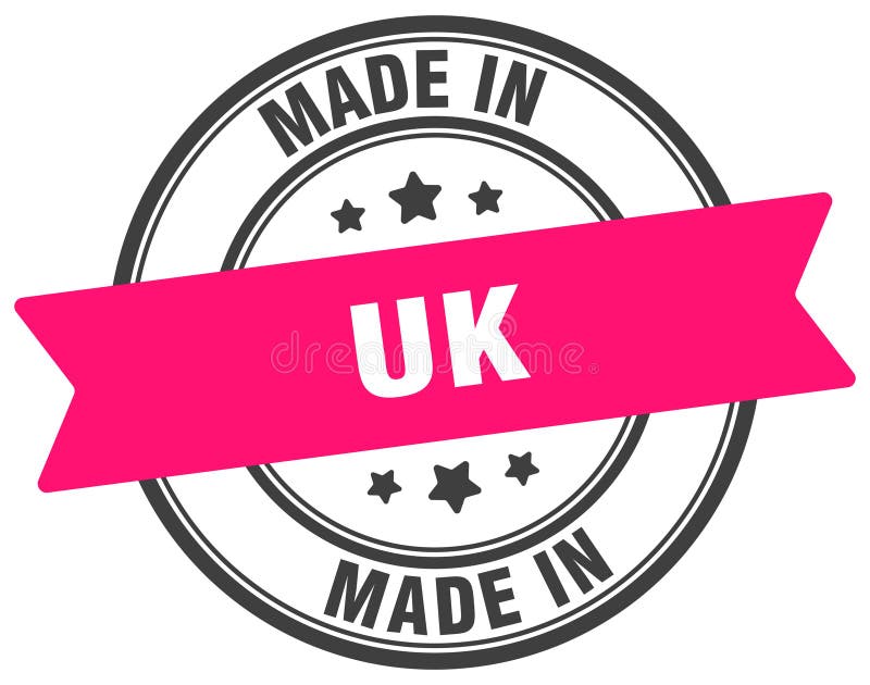 Made in Uk Round Sign. Made in Uk Stamp Stock Vector - Illustration of ...