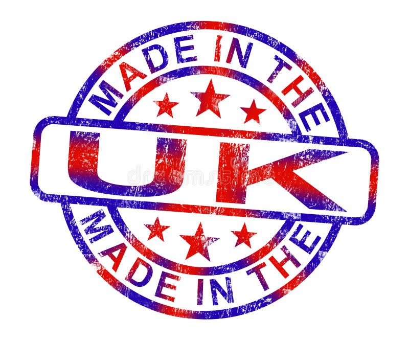 Made in the Uk Stamp Shows Product or Produce from Britain Stock ...