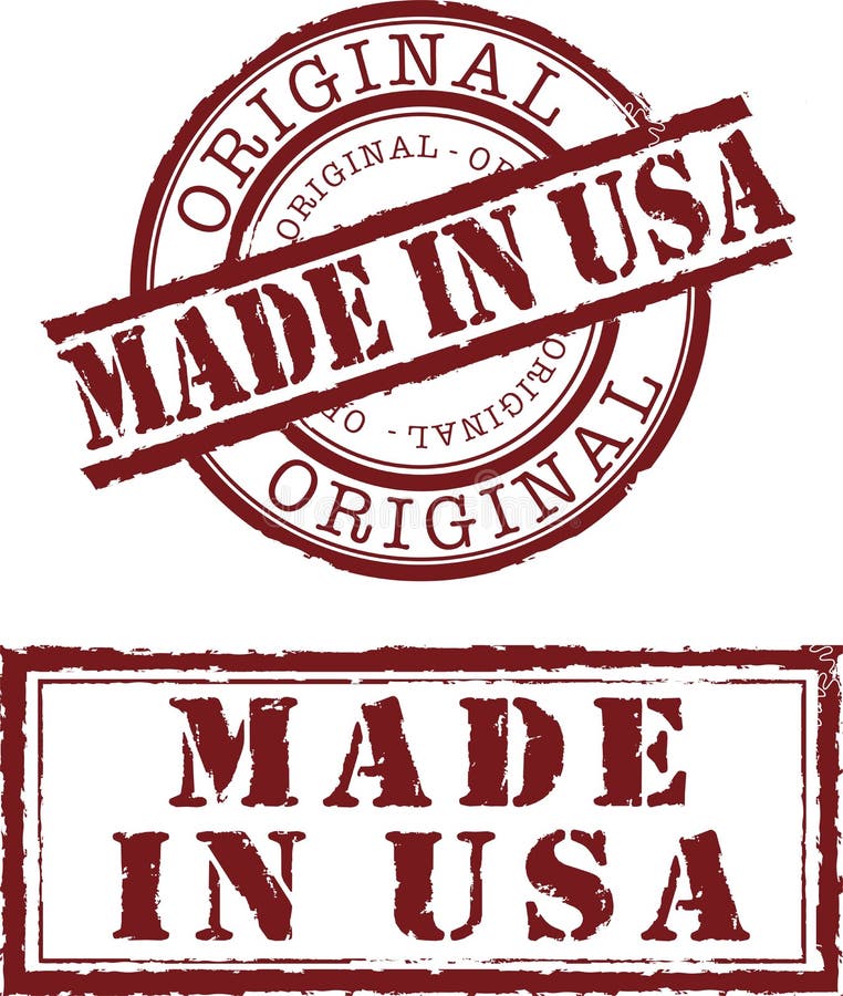 Made in USA stamp stock vector. Illustration of retro - 35246071