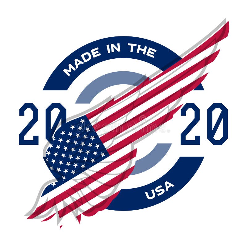Made in the USA. Badge with USA Flag Elements. Vector Stock Vector ...