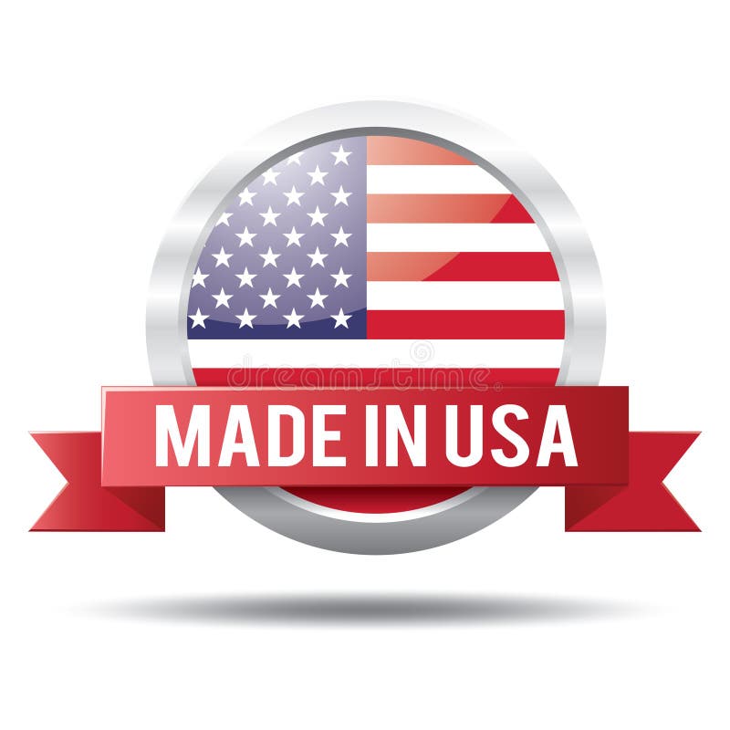 Made in Usa Badge. Vector Illustration Decorative Background Design ...