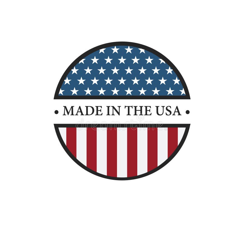 Made in Usa Badge. Vector Illustration Decorative Background Design ...