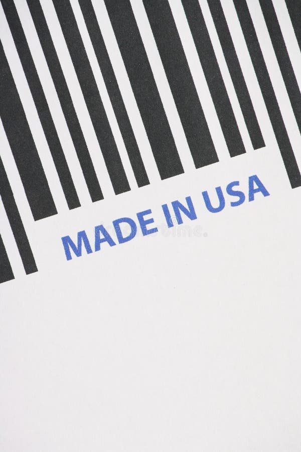 Made in USA Barcode stock photo. Image of america, label - 31589960