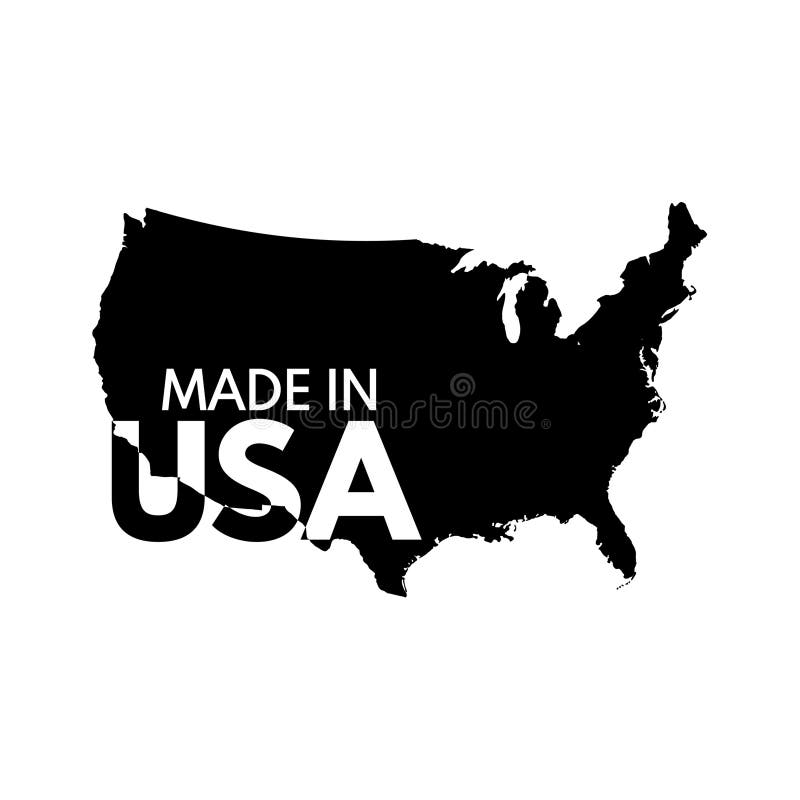 Made in the USA. stock illustration. Illustration of banner - 353583538