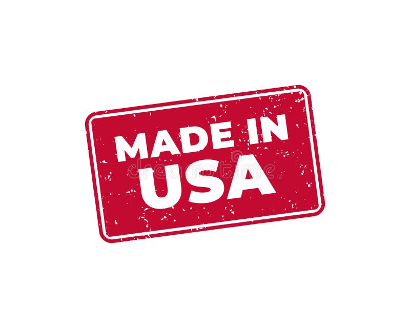 Made in USA Grunge Rubber Stamp on White Background, Vector ...