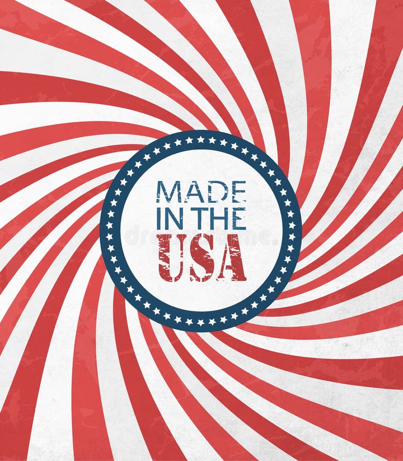 Made in USA Label Grunge Background Stock Vector - Illustration of ...