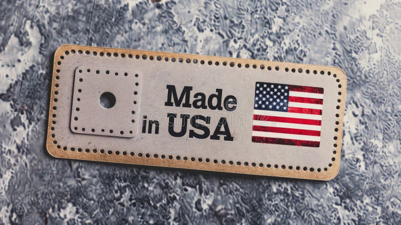 Made in USA Label stock illustration. Illustration of design - 324384286