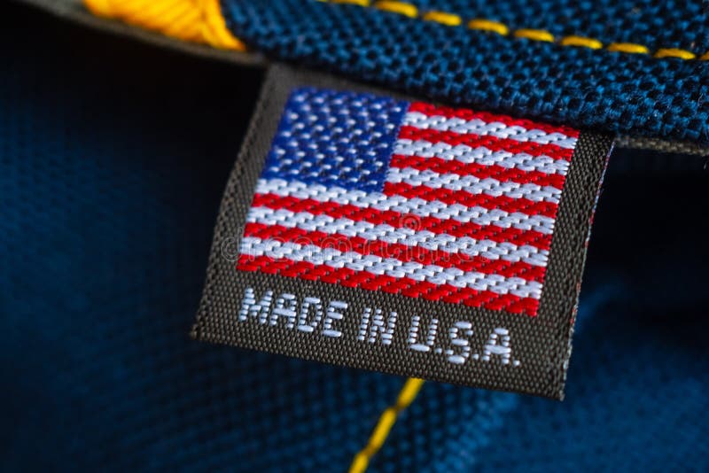 Made in USA label stock photo. Image of macro, clothing - 135607280
