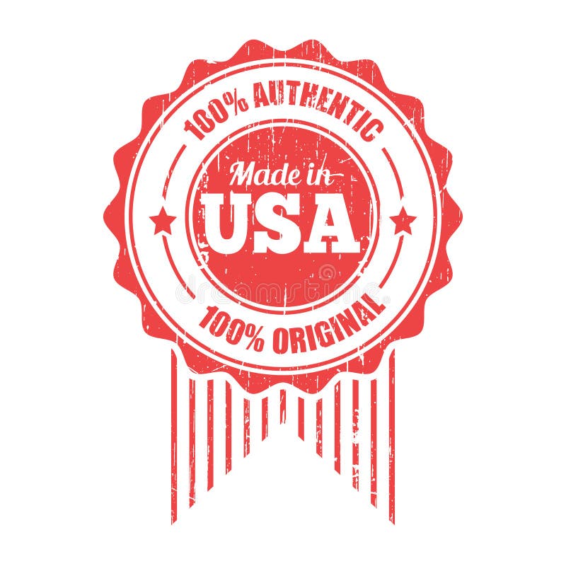 Made in Usa Label. Vector Illustration Decorative Design Stock Vector ...