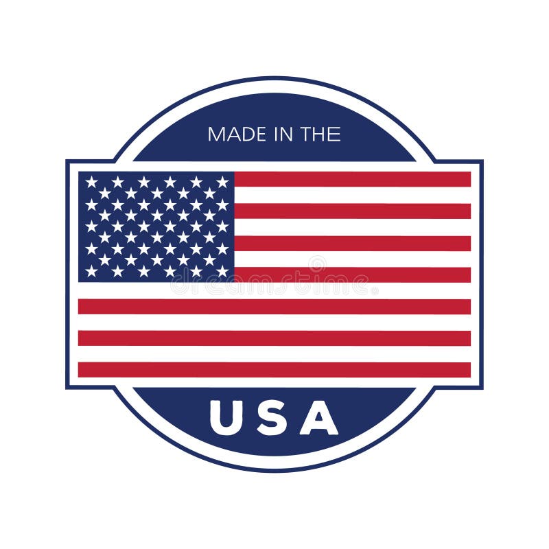Made in USA Label. Vector Illustration Decorative Design Stock Vector ...