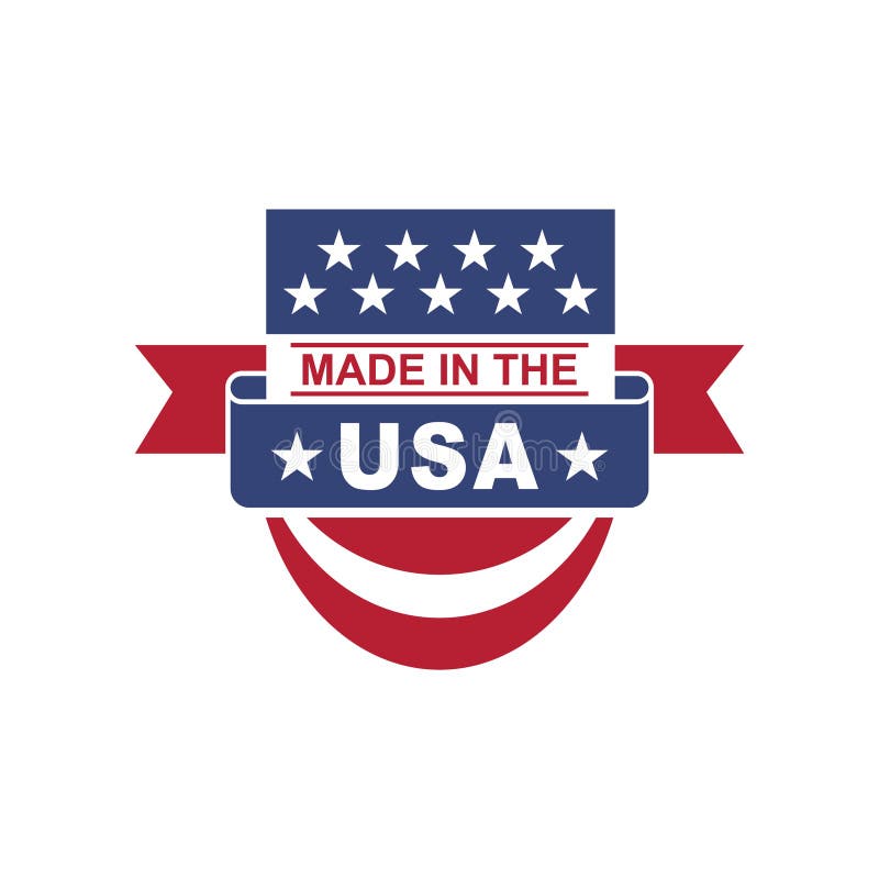 Made in Usa Label. Vector Illustration Decorative Design Stock Vector ...