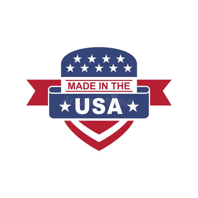 Made in Usa Label. Vector Illustration Decorative Design Stock Vector ...