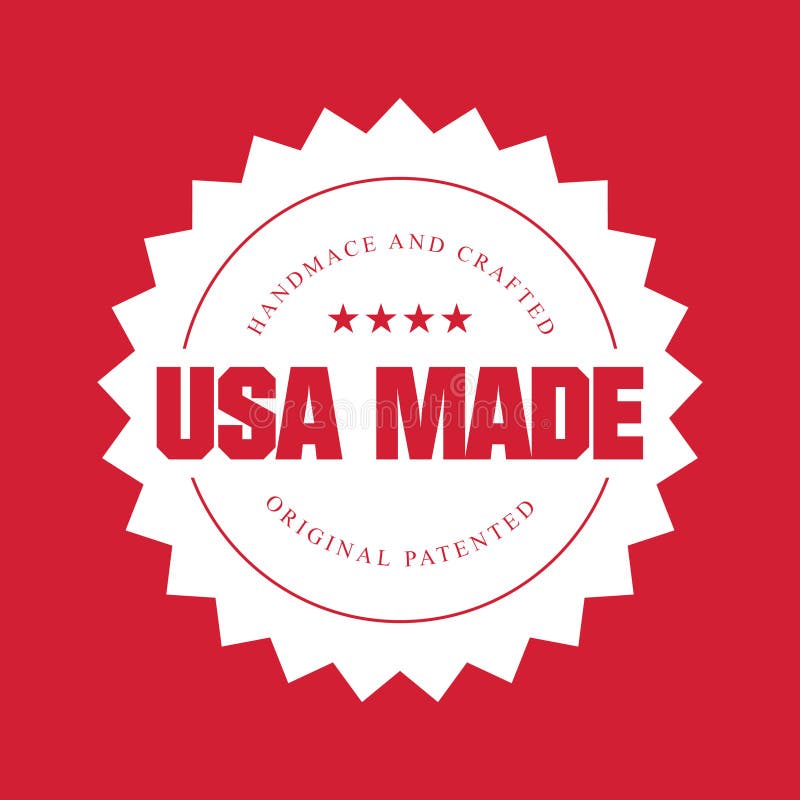 Made in Usa Label. Vector Illustration Decorative Design Stock Vector ...