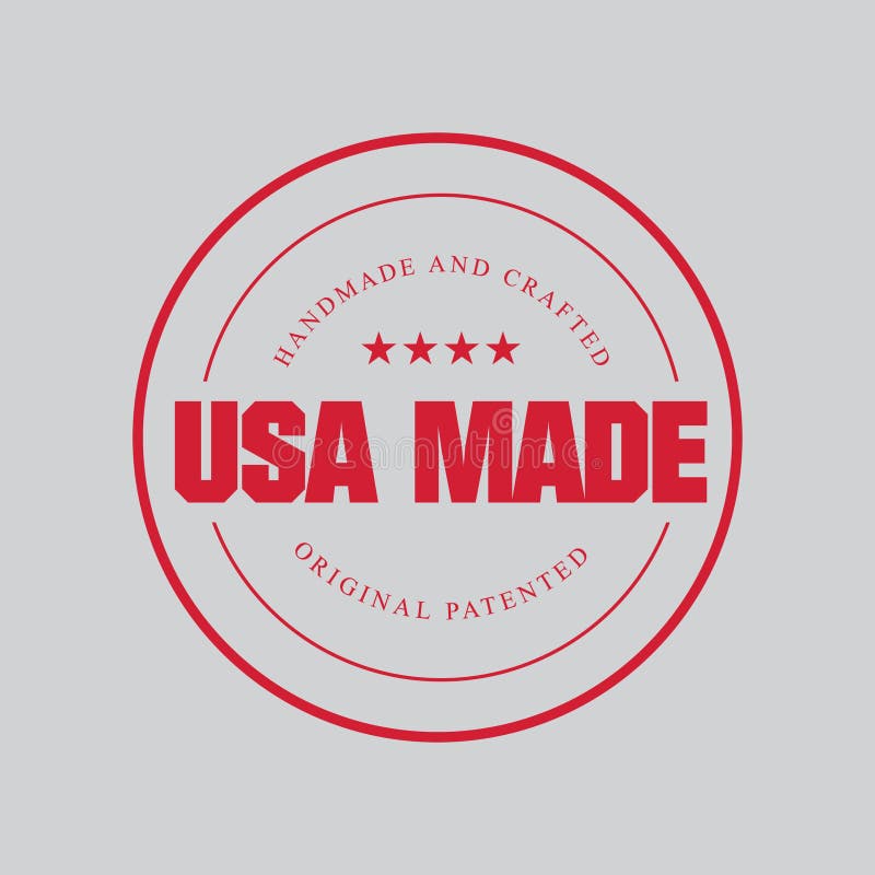 Made in Usa Label. Vector Illustration Decorative Design Stock Vector ...