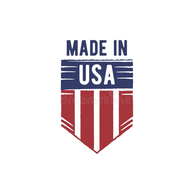 Made in USA Logo stock vector. Illustration of product - 394325081