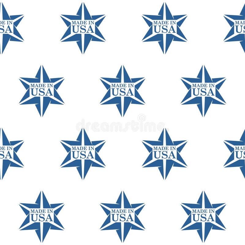Made in USA Pattern Seamless Repeat for Any Web Design Stock ...