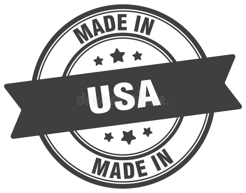 Made in Usa Round Sign. Made in Usa Stamp Stock Vector - Illustration ...