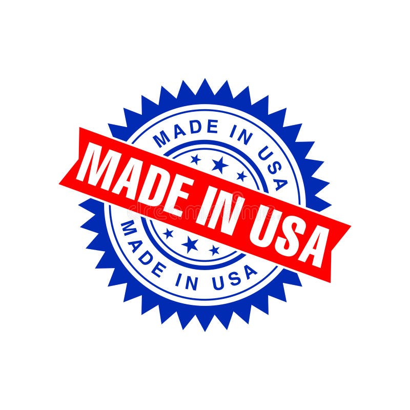 Made in USA Rubber Stamp Vector Template Stock Vector - Illustration of ...