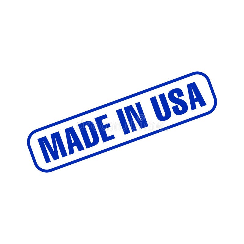 Made in USA Rubber Stamp Vector Template Stock Vector - Illustration of ...