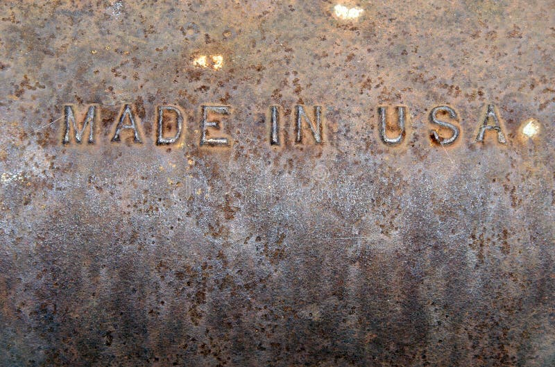 Made in USA Rusty Background Stock Photo - Image of background, america ...