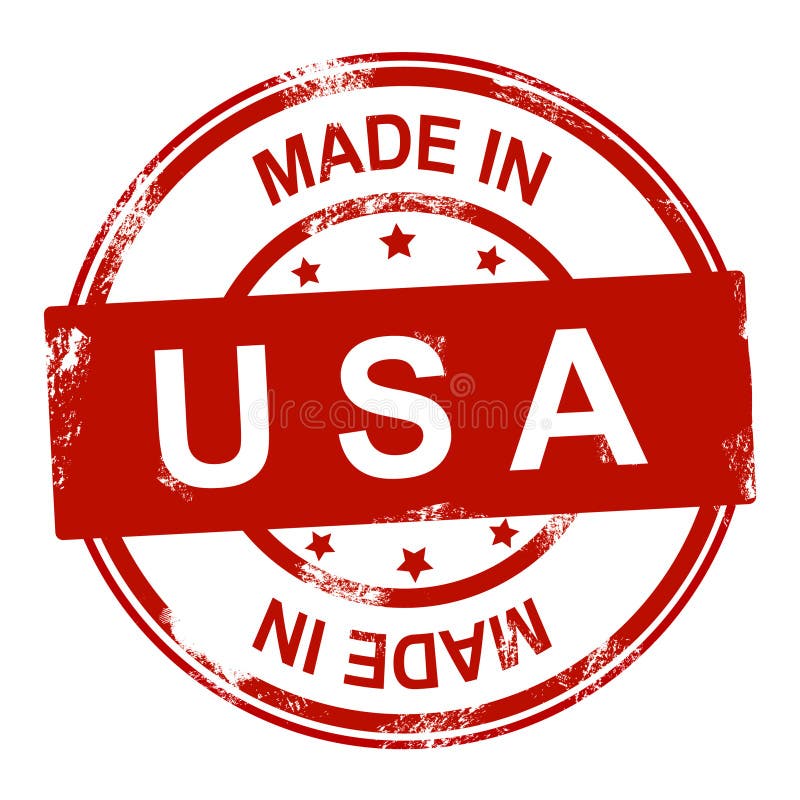 Made in USA Stamp stock vector. Illustration of american - 92541745