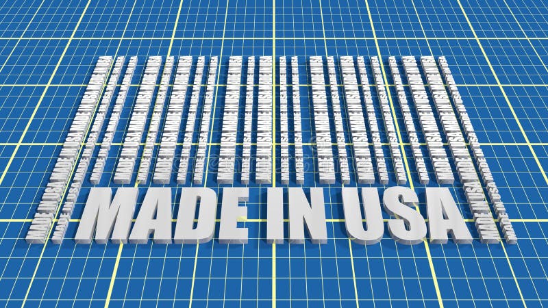 Made in USA Text and Bar Code from Same Words Stock Photo - Image of ...