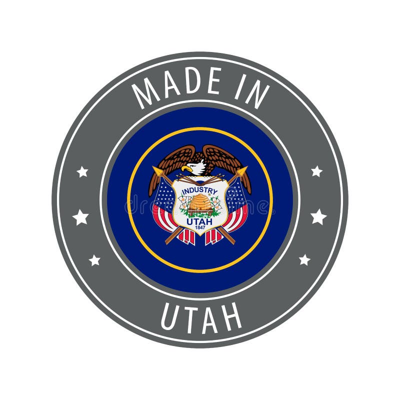 Made in Utah icon. stock vector. Illustration of icon - 218524646