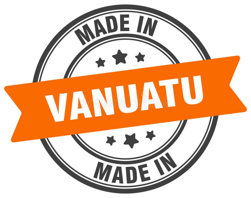 Made in Vanuatu Round Sign. Made in Vanuatu Stamp Stock Vector ...