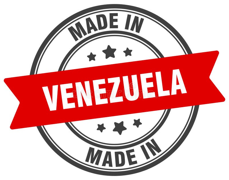 Made in Venezuela Round Sign. Made in Venezuela Stamp Stock Vector ...