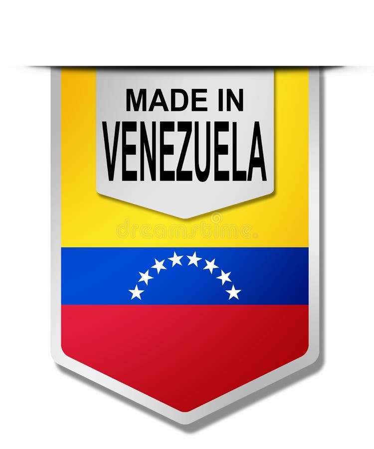 Made in Venezuela Word on Hanging Banner Stock Illustration ...