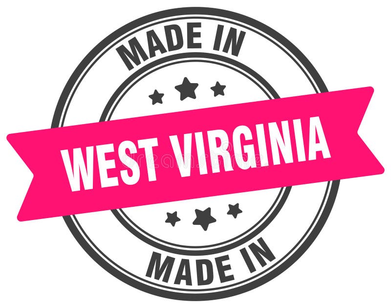 Made in West Virginia Round Sign. Made in West Virginia Stamp Stock ...