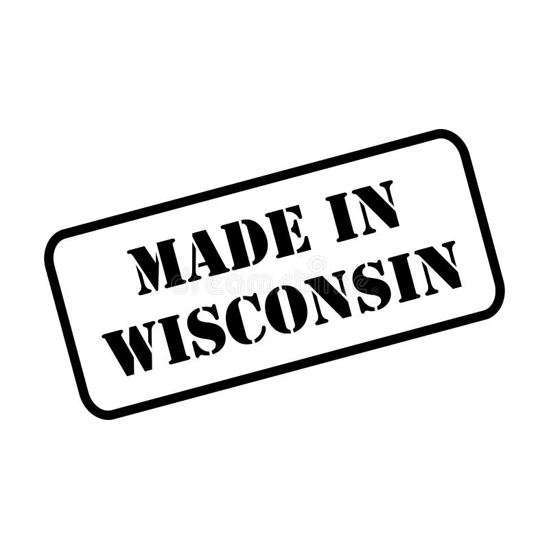 Made in Wisconsin Stamp Vector Stock Vector - Illustration of symbol ...