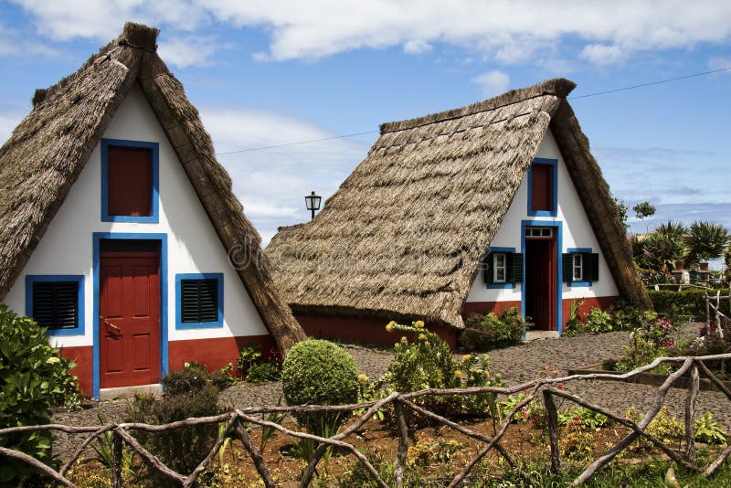 Madeira house stock photo. Image of roof, flower, outdoors - 9678752
