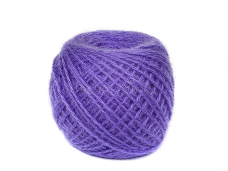 Gato Con La Madeja De Las Lanas Foto de archivo - Imagen de blanco ...