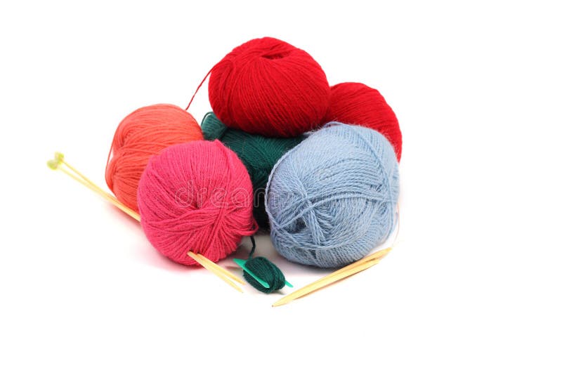 Madejas Del Hilado De Lanas Foto de archivo - Imagen de lanas, costura ...