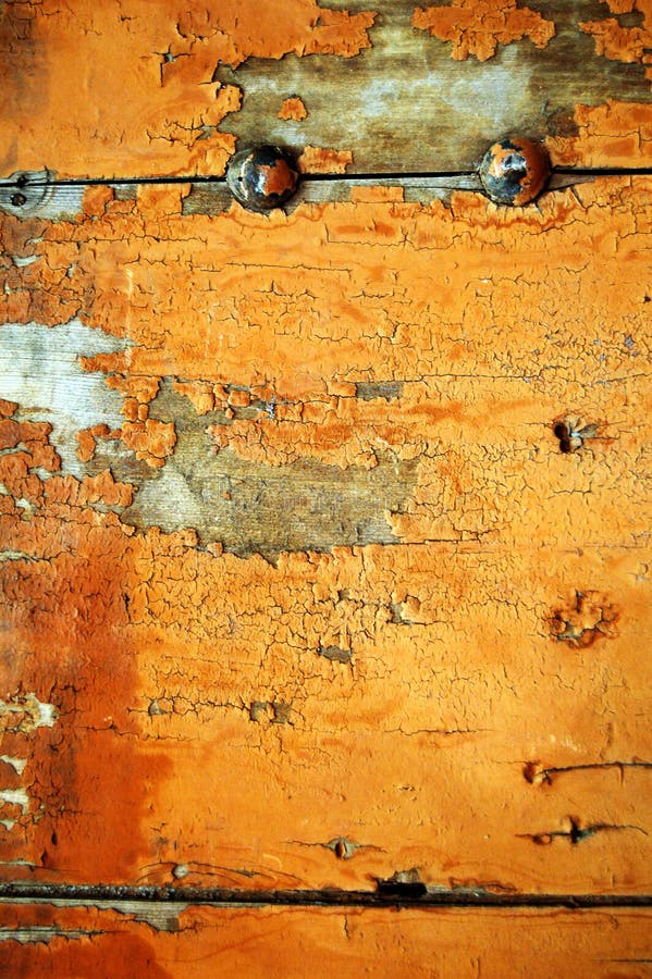 Madera Anaranjada Envejecida Con Los Remaches Foto de archivo - Imagen ...