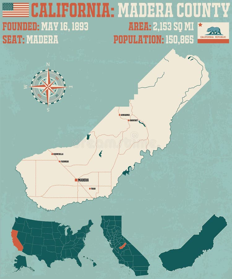 Madera County, California Counties in California, United States of ...