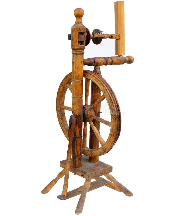 Madera vieja de la rueca imagen de archivo. Imagen de distaff - 79011073