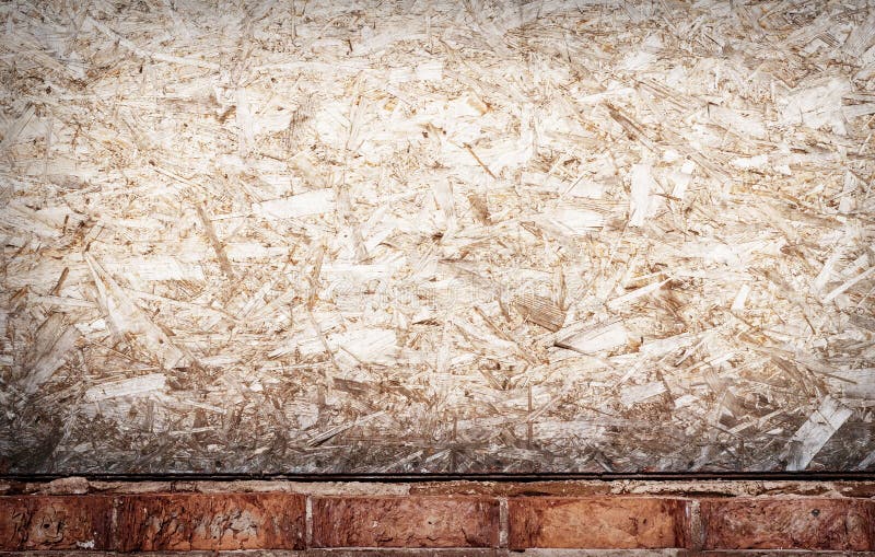 Pared De Madera Comprimida Reciclada De Los Chippings Imagen de archivo ...